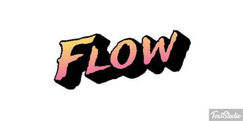 Flow Word Animated  Logo Designs