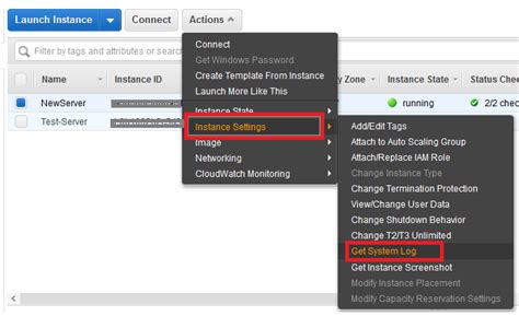 Cloudgoddess HowTo View The System Logs Of AWS EC