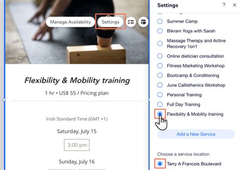 Wix Bookings Adding And Setting Up The Next Availability Widget Help Center