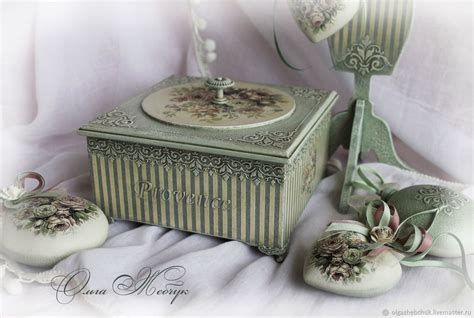 Интерьерный набор с елочными игрушками Мятная нежность в интернет магазине на Ярмарке Мастеров