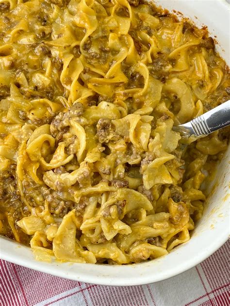 Classic Hamburger Noodle Casserole Plowing Through Life