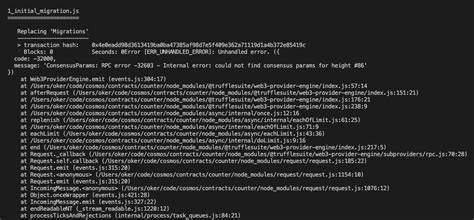 Failed To Deploy Contracts To Ethermint With Truffle And Truffle