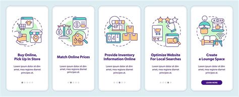 Premium Vector Attract Customers To Retail Store Ways Onboarding Mobile App Screen