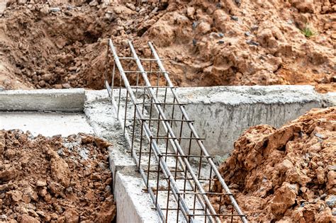 Premium Photo Reinforced Concrete Foundation Of A Modern Monolithic Residential Building