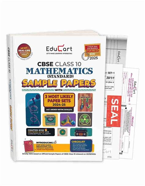 Educart Cbse Mathematics Standard Class 10 Sample Papers 2024 25 With Exclusive Cbse Mock