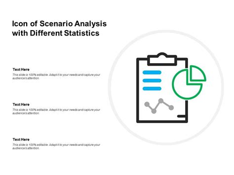Icon Of Scenario Analysis With Different Statistics Powerpoint