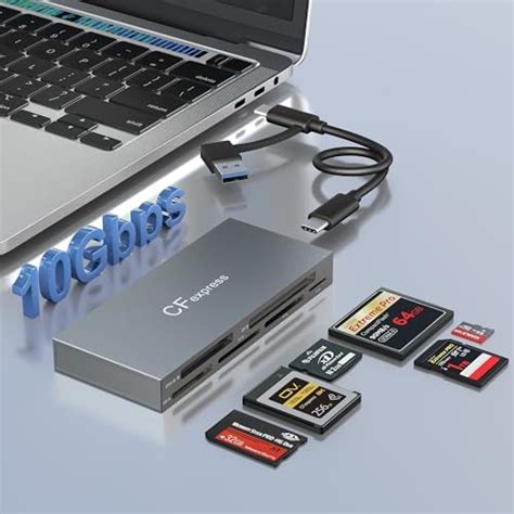 Amazon Com 8 In 1 CFexpress Type B Card Reader With 2 USB3 2 Gen 2 10Gbps USB C USB A 2 In 1