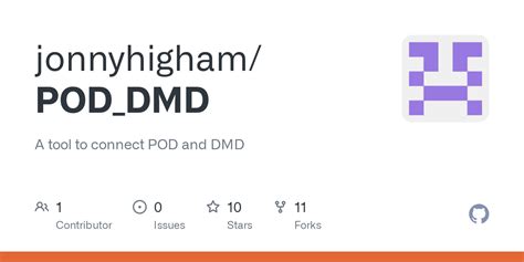 Github Jonnyhighampoddmd A Tool To Connect Pod And Dmd
