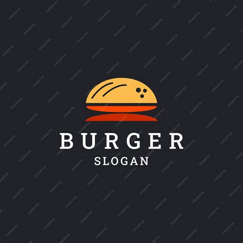 햄버거 로고 아이콘 디자인 서식 파일 벡터 일러스트 레이 션 프리미엄 벡터