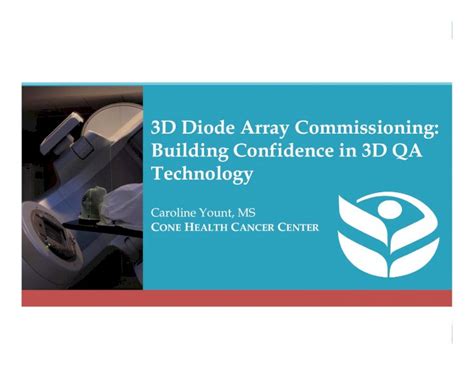 Pdf 3d Diode Array Commissioning Building Confidence In 3d Qa · 2020 10 1 · Arccheck