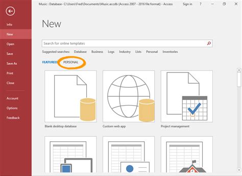 How To Save A Database As A Template In Access 2016