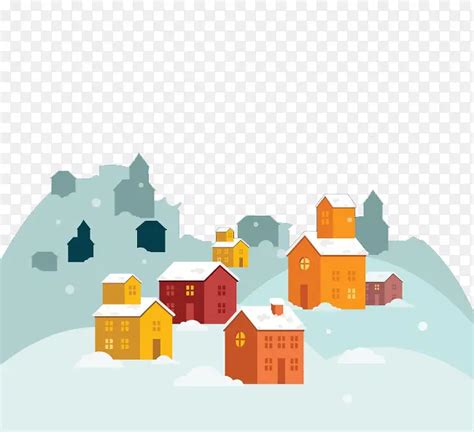 雪村背景PNG图片素材下载 图片编号qornjmly 免抠素材网