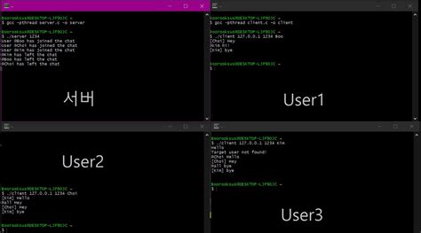 github boorooksus linux unix chat app 리눅스 채팅 프로그램
