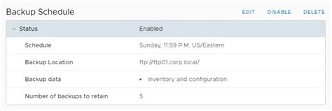 automating file based backups of vcenter server appliance vmware