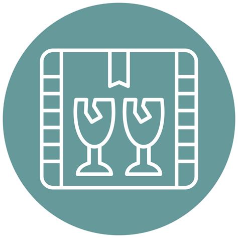 Frágil Vector Icono Estilo 22042789 Vector En Vecteezy