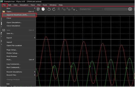 PSpice Tip Of The Week Want To Compare Different Waveforms Use The Append Waveform Feature