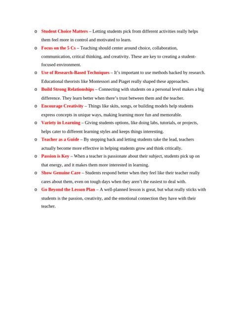10 key points summary pdf