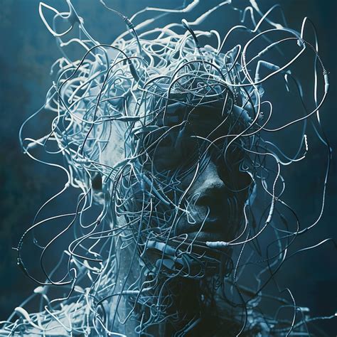 Premium Photo Abstract Neural Network Visualization A Complex Ethereal Structure Against A