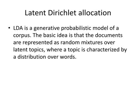 ppt latent dirichlet allocation lda powerpoint presentation free