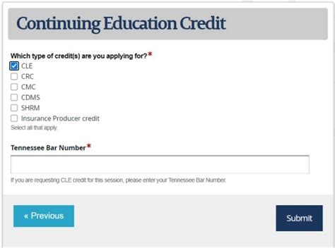 How To Request Continuing Education Credits