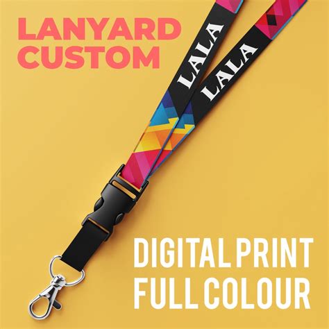 Jual Tali Lanyard Custom Nama Dan Logo Lanyard Id Card Custom Cetak 2 Sisi Lanyard Printing