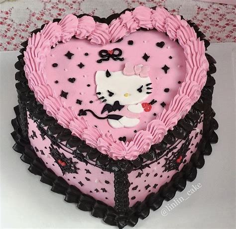 Evil Hello Kitty Cake By Linlincake ♡ Hello Kitty Birthday Cake