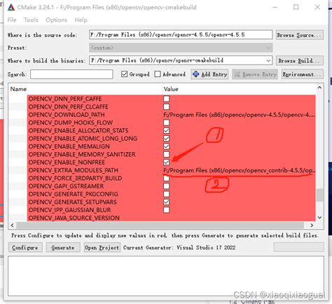 Windowsvs2022cmakeopencv455cmake 安装 Opencv455 Csdn博客
