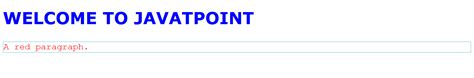 HTML CSS Tpoint Tech