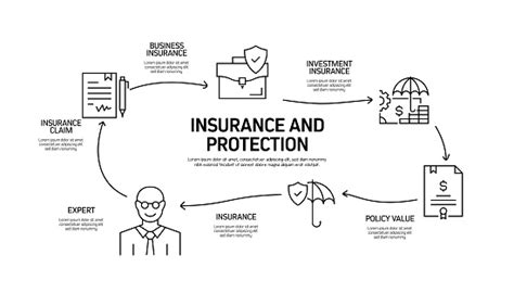 보험 및 보호 관련 프로세스 인포그래픽 템플릿 프로세스 타임라인 차트 선형 아이콘이 있는 워크플로 레이아웃 0명에 대한 스톡 벡터 아트 및 기타 이미지 Istock