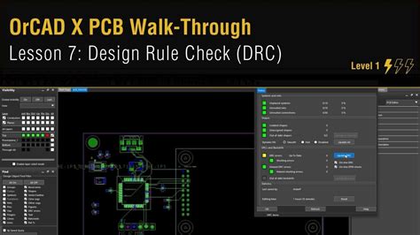 Lesson 7 Design Rule Check In Orcad Ema Design Automation