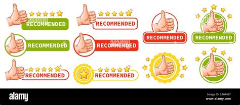 Recommended Thumb Up Gesture Good Choice Best Recommendation High Rating Guarantee Quality