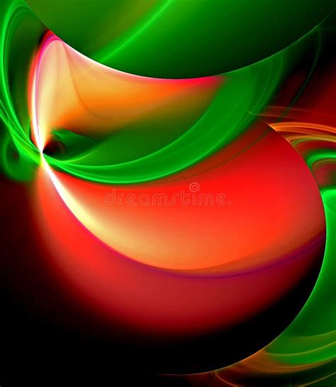 Abstract Fractal Computer Generated Image Of Multi Colored Geometric