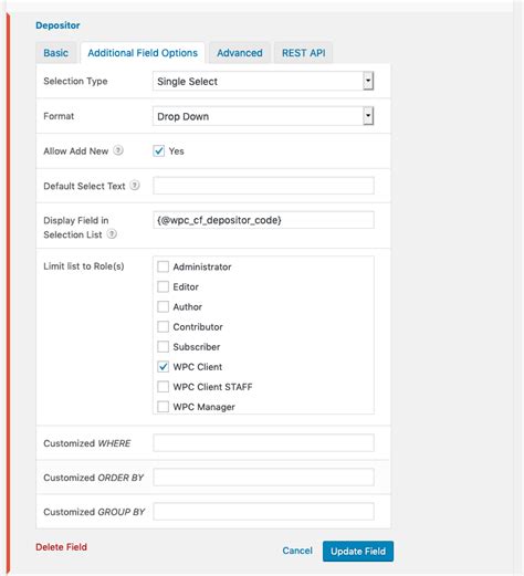 Pods Custom Relationship Field Wont Display Custom User Meta In Selection List · Issue 5384