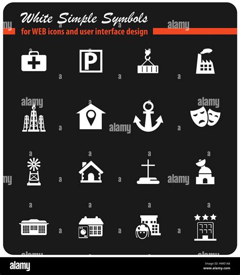 Infrastructure Vector Icons For User Interface Design Stock Vector Image And Art Alamy