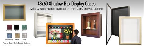 Shop 48x60 Shadow Box Display Cases Quality Wood And Metal Framed Options Shadowboxes