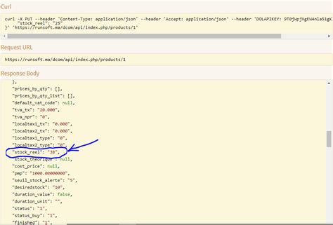 hello i want to update the real stock in my dolibarr by rest api but it