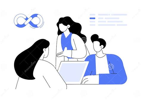 Devsecops Workflow Abstract Concept Vector Illustration Stock Illustration Illustration Of