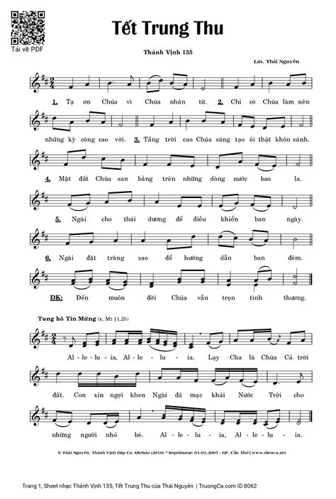 Sheet T T Trung Thu Tv Pdf L I H P M N T Nh C