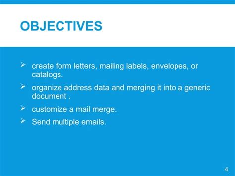 MAIL MERGE Presentation That Show How To Do The Mail Merge Pptx