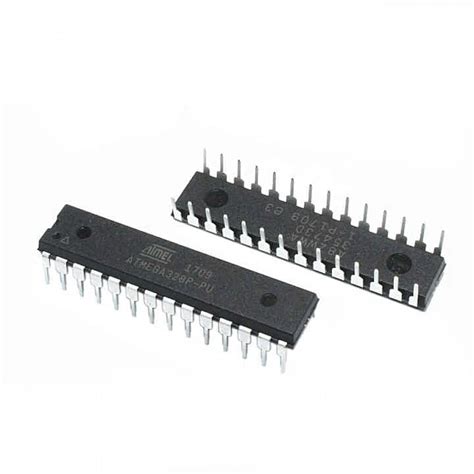 Atmega328p Pu 8 Bit Microcontroller Avr 32k Flash Memory Dip 28