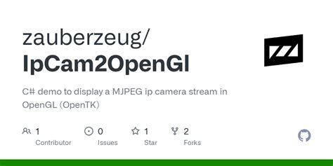 GitHub Zauberzeug IpCam2OpenGl C Demo To Display A MJPEG Ip Camera Stream In OpenGL OpenTK