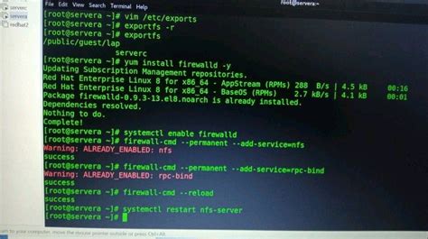 Vmware Nfs Showmount Firewalld Rpc Export Rayhana Bint Yousuf