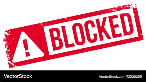 Blocked Rubber Stamp Royalty Free Vector Image