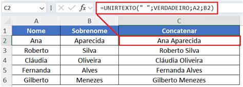 UNIRTEXTO Excel Como usar a função Excel Easy