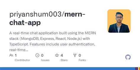 Github Priyanshum003mern Chat App A Real Time Chat Application Built Using The Mern Stack