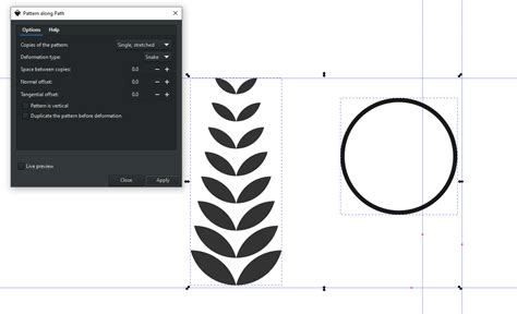 Pattern Along Path Appears To Be Broken In InkScape 1 1 Graphic Design Stack Exchange