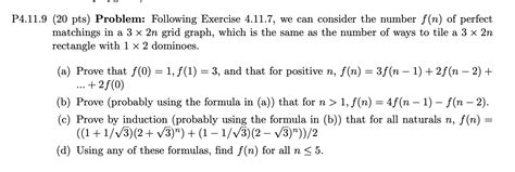 Solved P4119 20 Pts Problem Following Exercise 4117