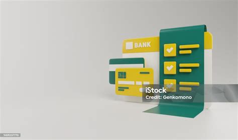 3d 렌더링 신용 직불 카드 및 거래 확인 지불 인터넷 뱅킹 개념 그림이 있는 은행 계좌 장부 0명에 대한 스톡 사진 및 기타 이미지 Istock