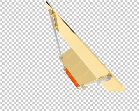 플링 스탠드는 투명한 배경에 고립되어 3d 렌더링 일러스트레이션 프리미엄 Psd 파일