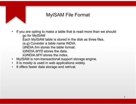 Mysql Storage Engines Ppt